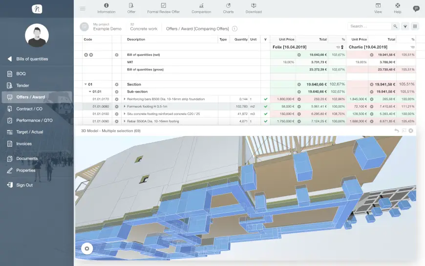 NOVA BIM cloud BIM5D project management software